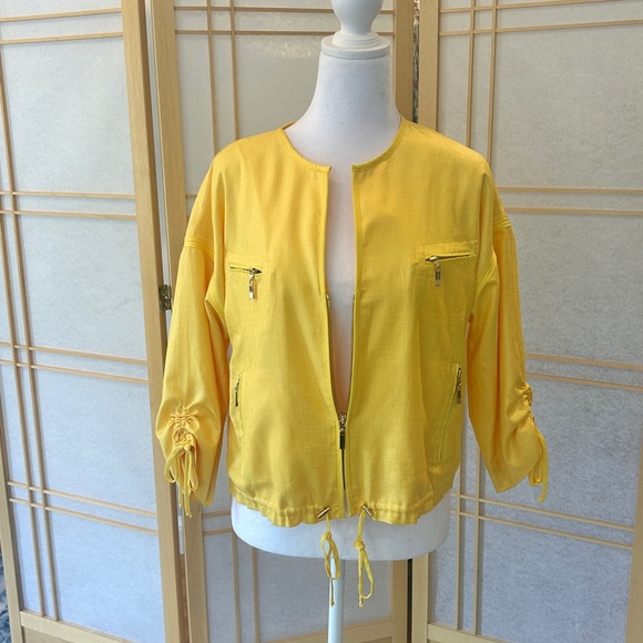 Cache | Jackets & Coats | Cache Goldenyellow Jacket Size M | Poshmark